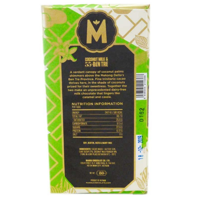 Comprar Chocolate BEN TRE COCONUT MILK 55% Marou